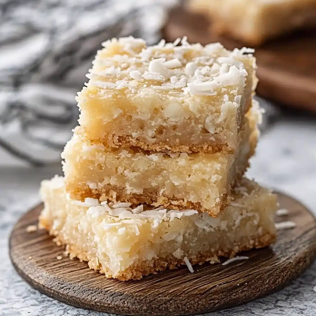 Sweet and Chewy Coconut Bars That Melt in Your Mouth - bellieskitchen