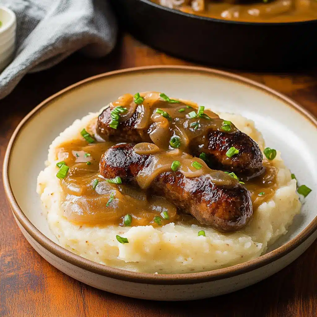 Authentic Irish Bangers and Mash Recipe with Rich Onion Gravy ...