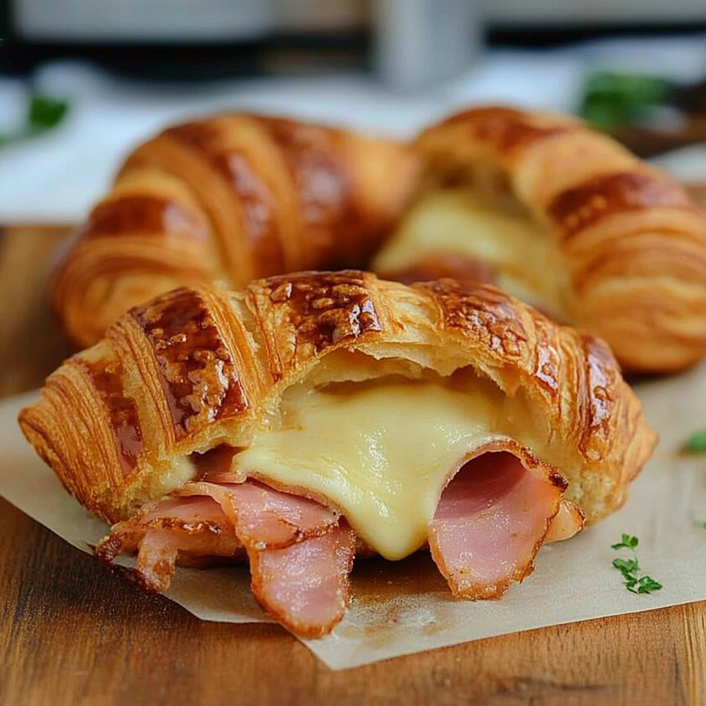 Easy and Delicious Baked Ham and Cheese Croissants Recipe