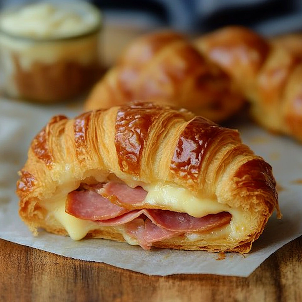 Easy and Delicious Baked Ham and Cheese Croissants Recipe