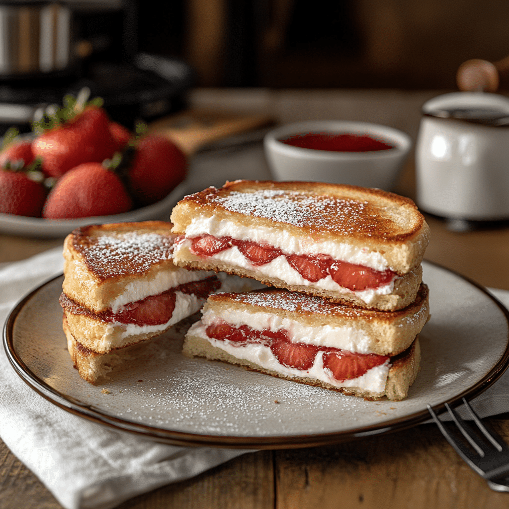 Fried Strawberry Cheesecake Sandwiches Recipe: A Sweet, Crispy Delight ...