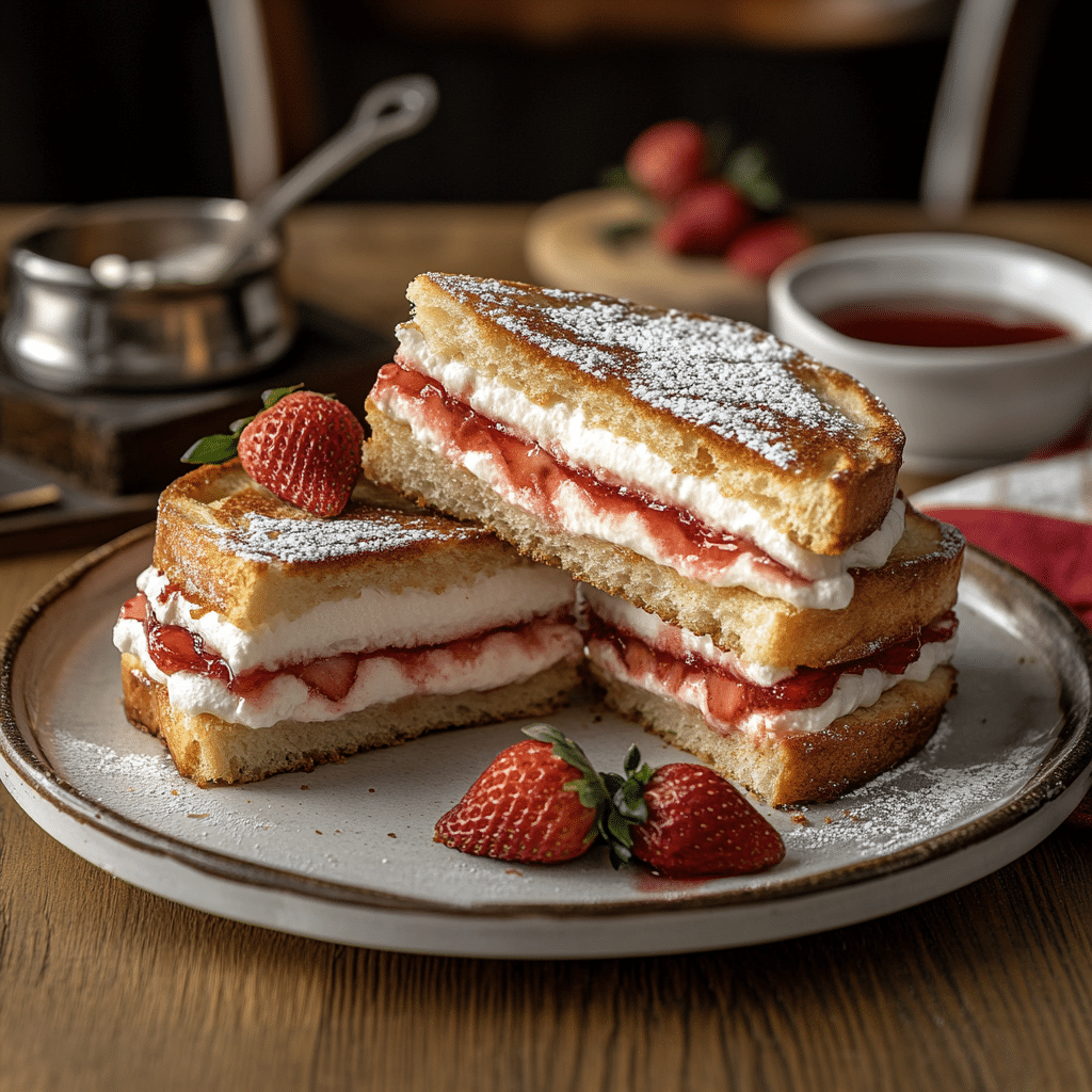 Fried Strawberry Cheesecake Sandwiches Recipe: A Sweet, Crispy Delight ...