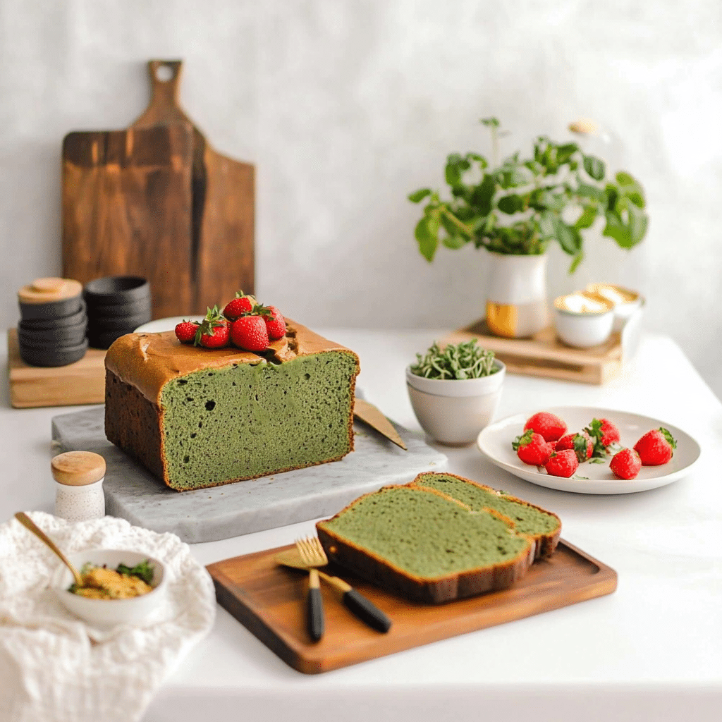 Rich and Fragrant Green Tea Pound Cake Recipe - bellieskitchen