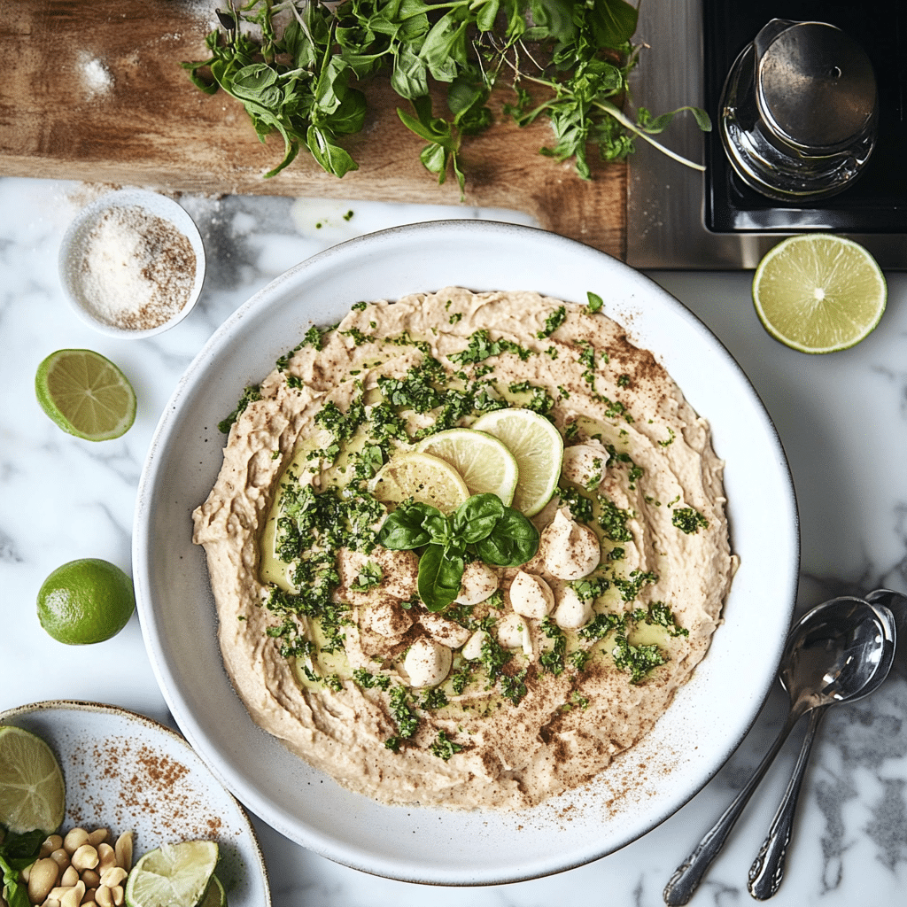 A Healthy Sweet Hummus Recipe with Coconut & Curry - bellieskitchen