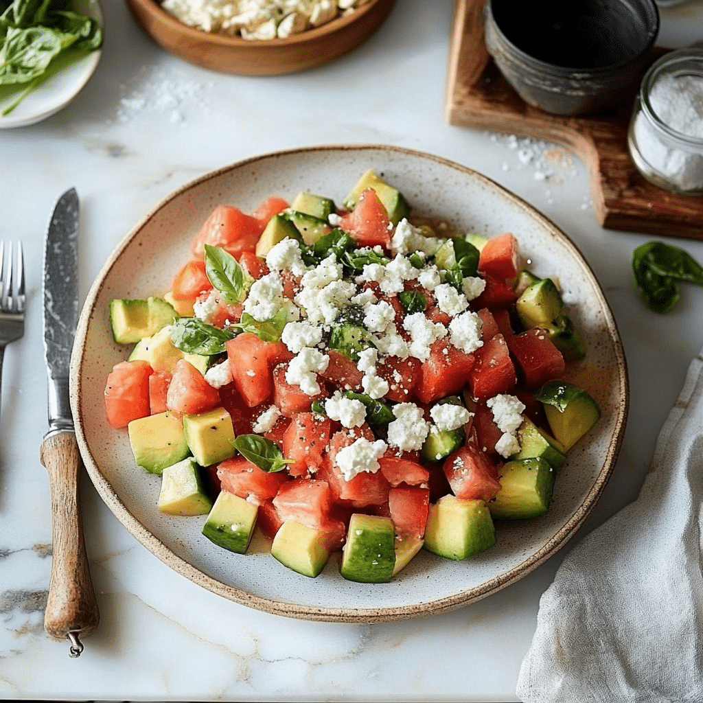 Irresistible Easy Watermelon Salad – Best Summer Cold Salad for BBQs ...