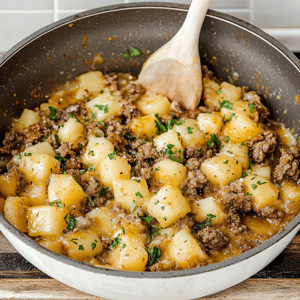 Irresistible Beef and Potatoes Skillet: A Cheesy, Easy One-Pan Dinner ...