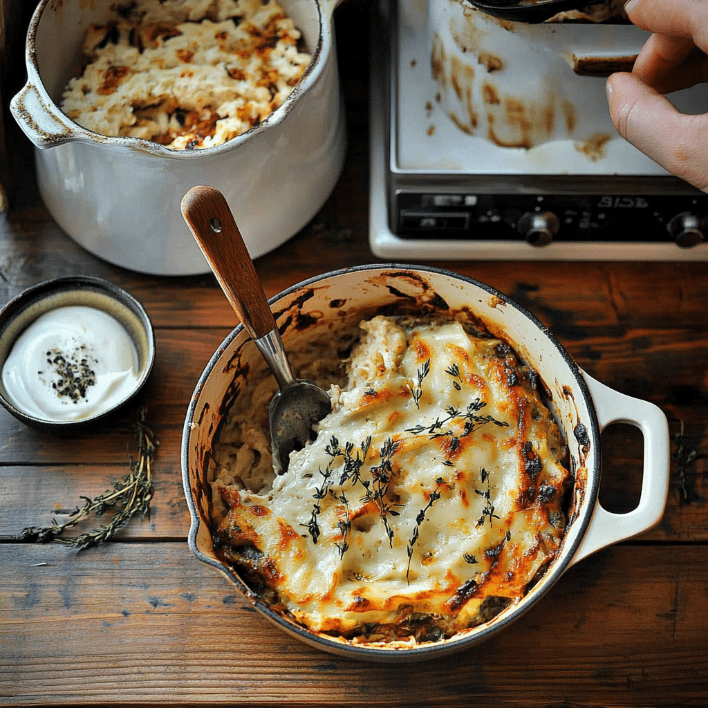 Savory and Satisfying Vegan French Onion Lasagna - bellieskitchen