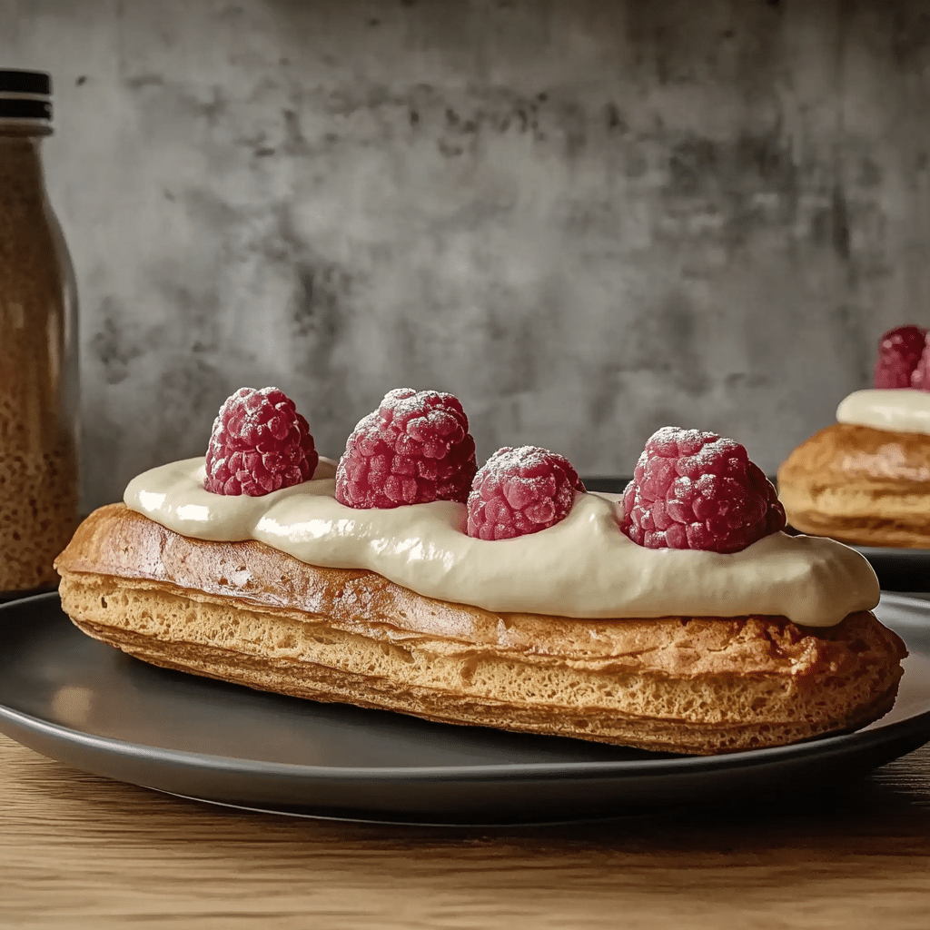 A Bright and Elegant Summer Raspberry Eclairs - bellieskitchen