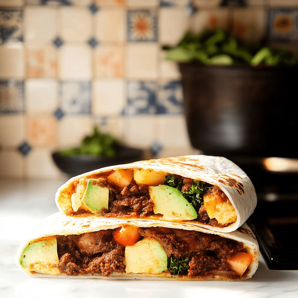 A Flavor-Packed Mexican Chorizo Burrito - bellieskitchen