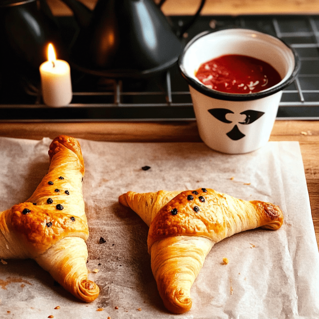A Spooky, Cheesy Halloween Pepperoni Rolls - bellieskitchen