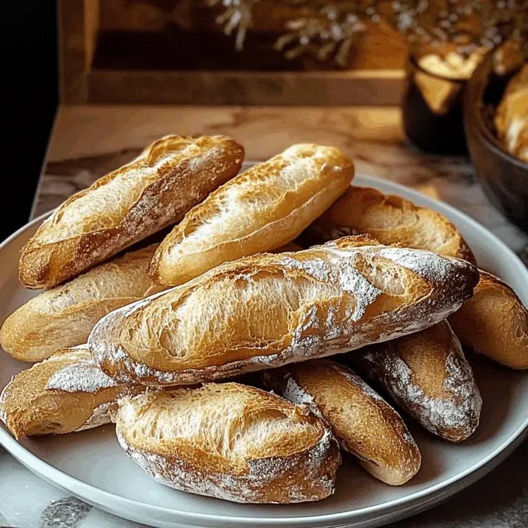 Easy Crusty Mini Baguettes for Sandwiches and Bread Baskets ...