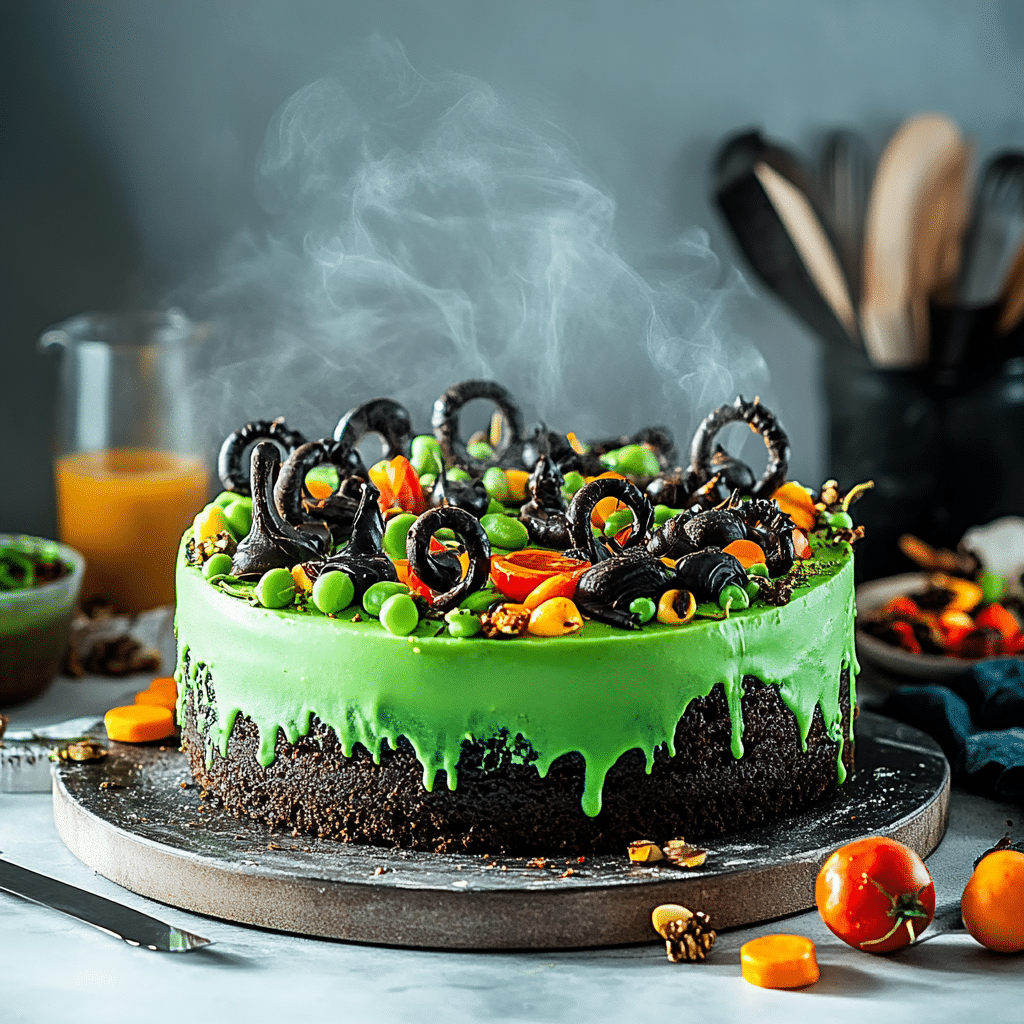 Sinfully Sweet Halloween Witch Cauldron Dessert Recipe - bellieskitchen