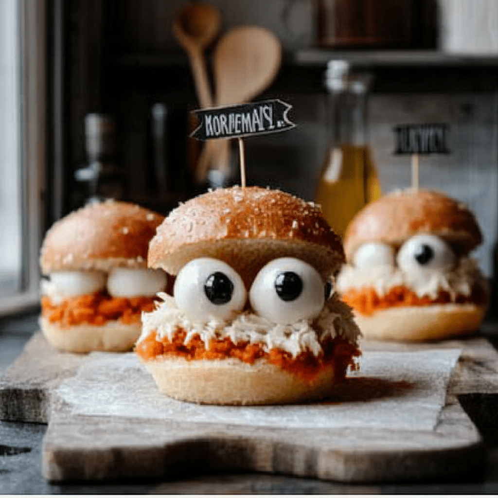 Spooktacular Halloween Chicken Parm Sliders Kids & Adults Love ...