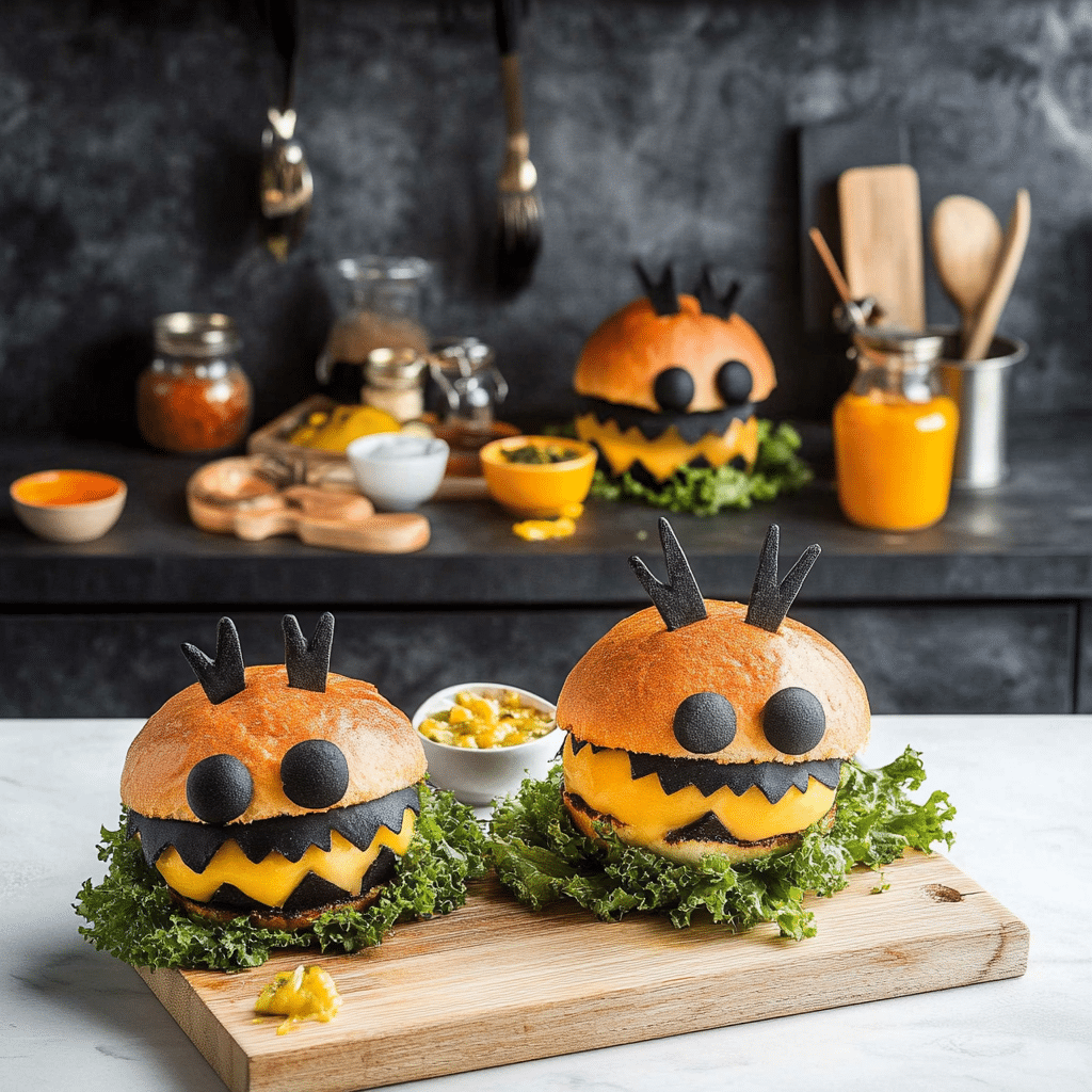 Spooky and Fun Monster Burgers Recipe Kids Will Love - bellieskitchen
