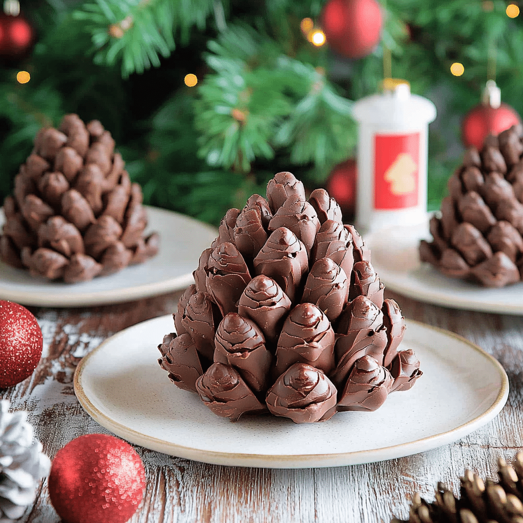 A Cozy & Delicious Christmas Chocolate Pine Cones Recipe - bellieskitchen