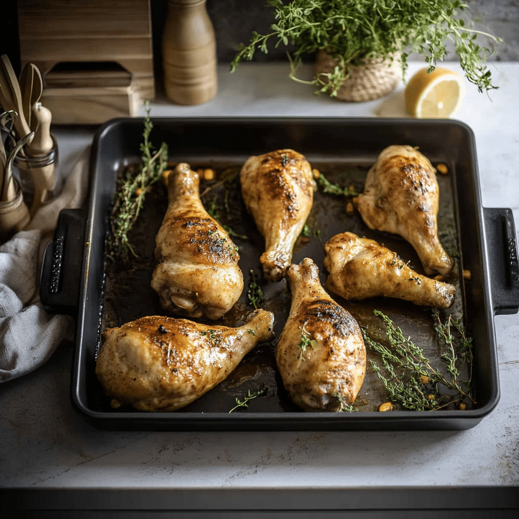 Crispy & Juicy Oven Baked Chicken Drumsticks Recipe - bellieskitchen