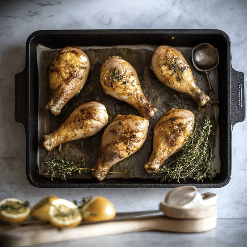 Crispy & Juicy Oven Baked Chicken Drumsticks Recipe - bellieskitchen