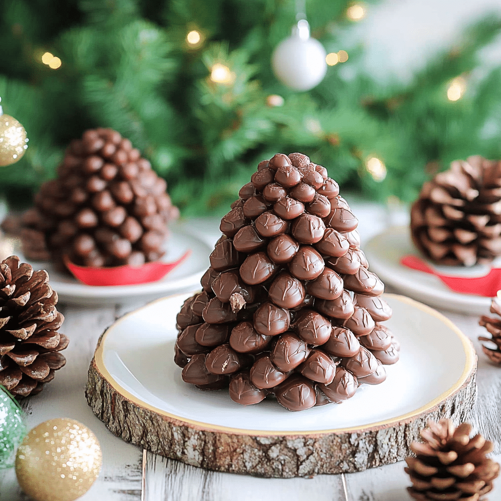A Cozy & Delicious Christmas Chocolate Pine Cones Recipe - bellieskitchen