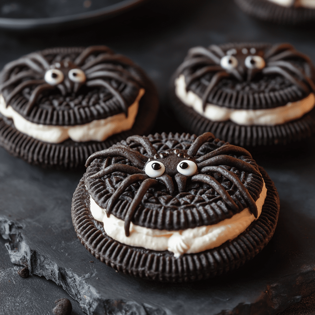 Perfect Halloween Creepy-Cute Oreo Spiders - bellieskitchen