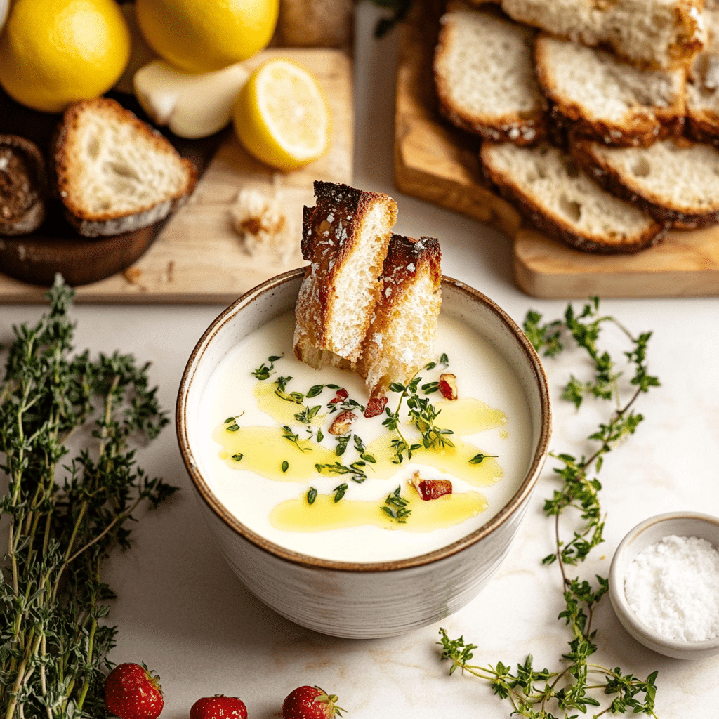 French Classic Garlic Soup - bellieskitchen