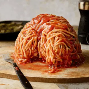A Spooky Spaghetti Bloody Brain - bellieskitchen