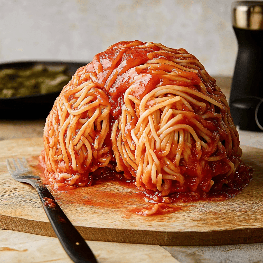 A Spooky Spaghetti Bloody Brain - bellieskitchen