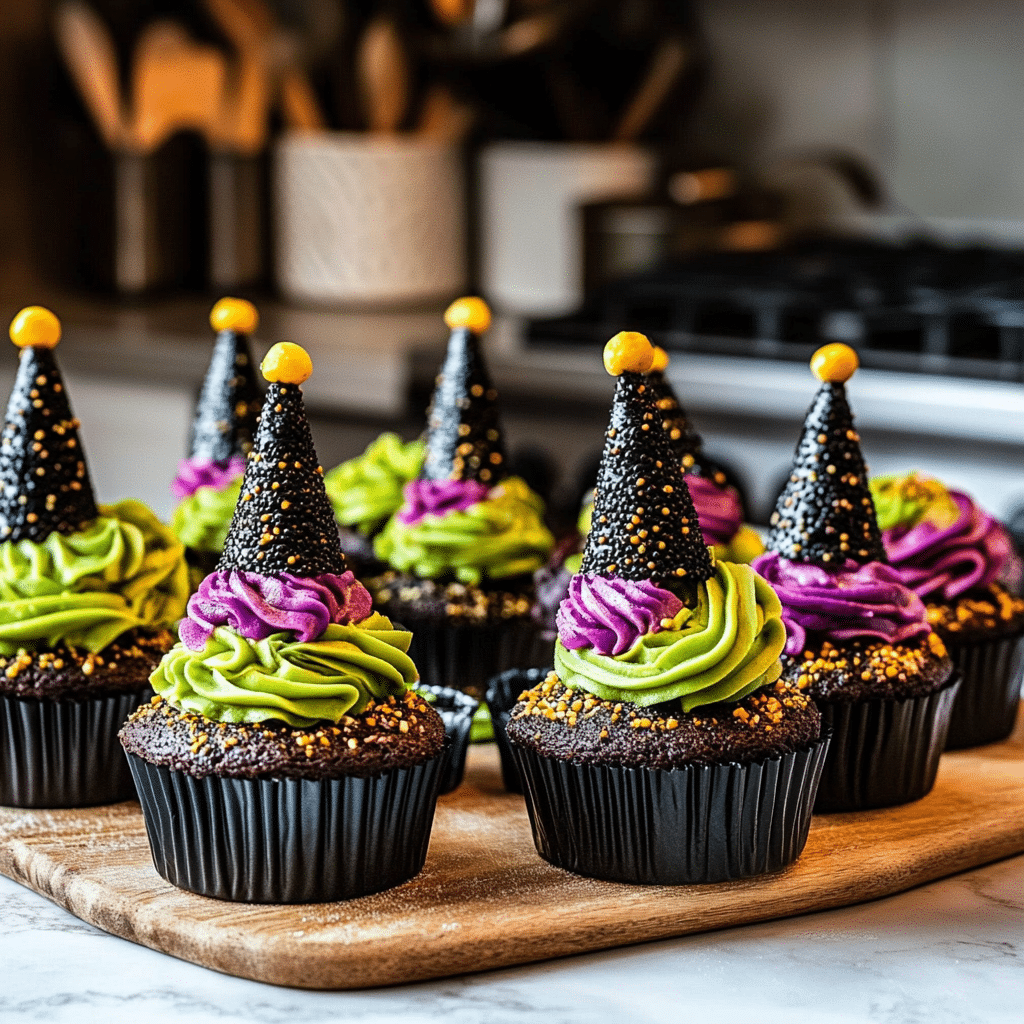 Spooktacular Witch Hat Cupcakes for a Magical Halloween - bellieskitchen