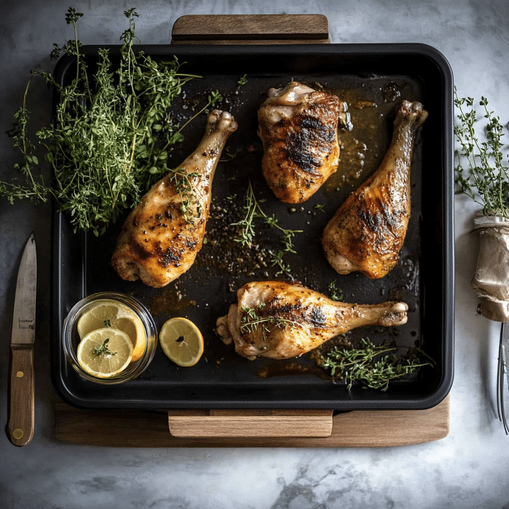 Crispy & Juicy Oven Baked Chicken Drumsticks Recipe - bellieskitchen