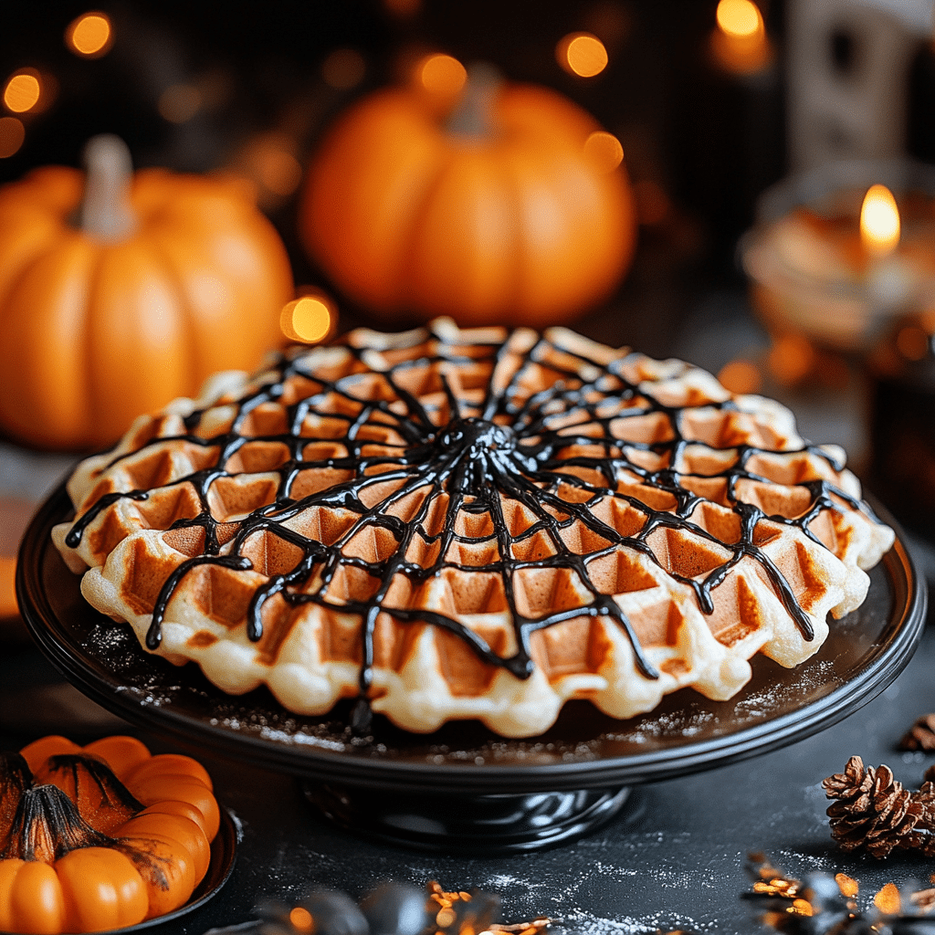 Creepy-Cute Halloween Spider Web Waffles for Spooky Mornings ...