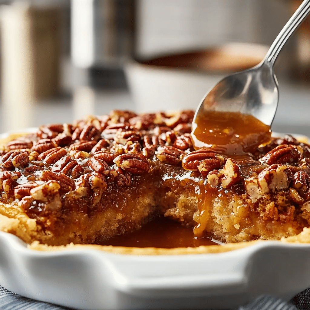 Irresistible and Easy Pecan Pie Dump Cake Recipe for Dessert Lovers - bellieskitchen