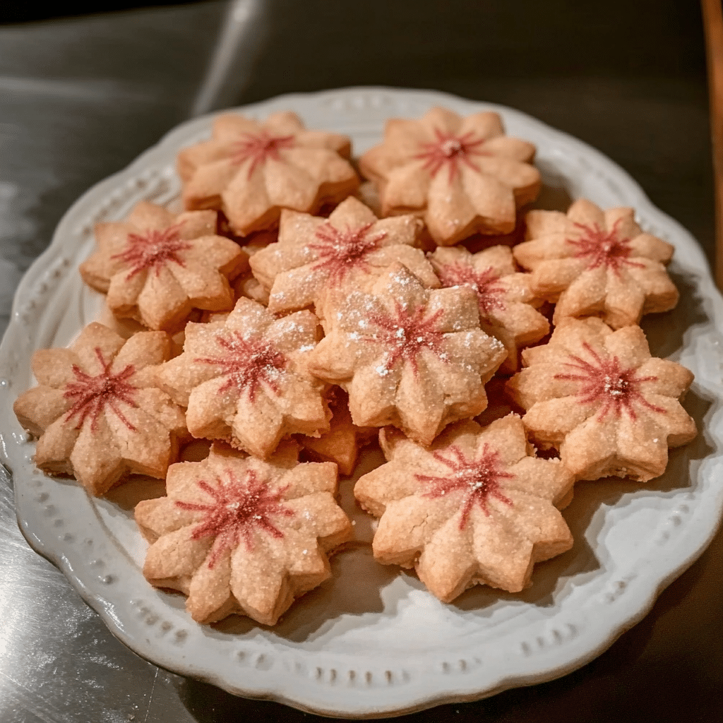 Delightful, Festive Whipped Shortbread Cookies Christmas - bellieskitchen