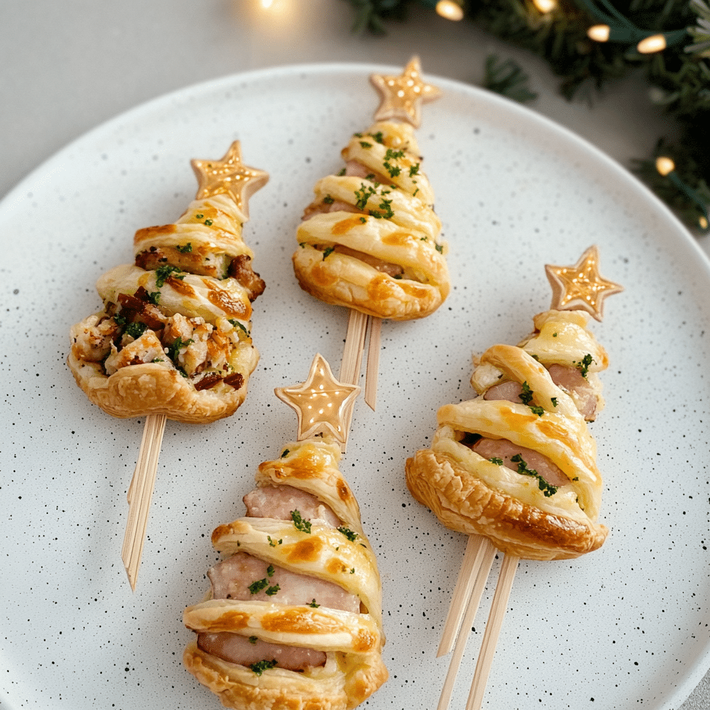 Irresistible Beef and Cheese Puff Pastry Christmas Trees for Holiday ...
