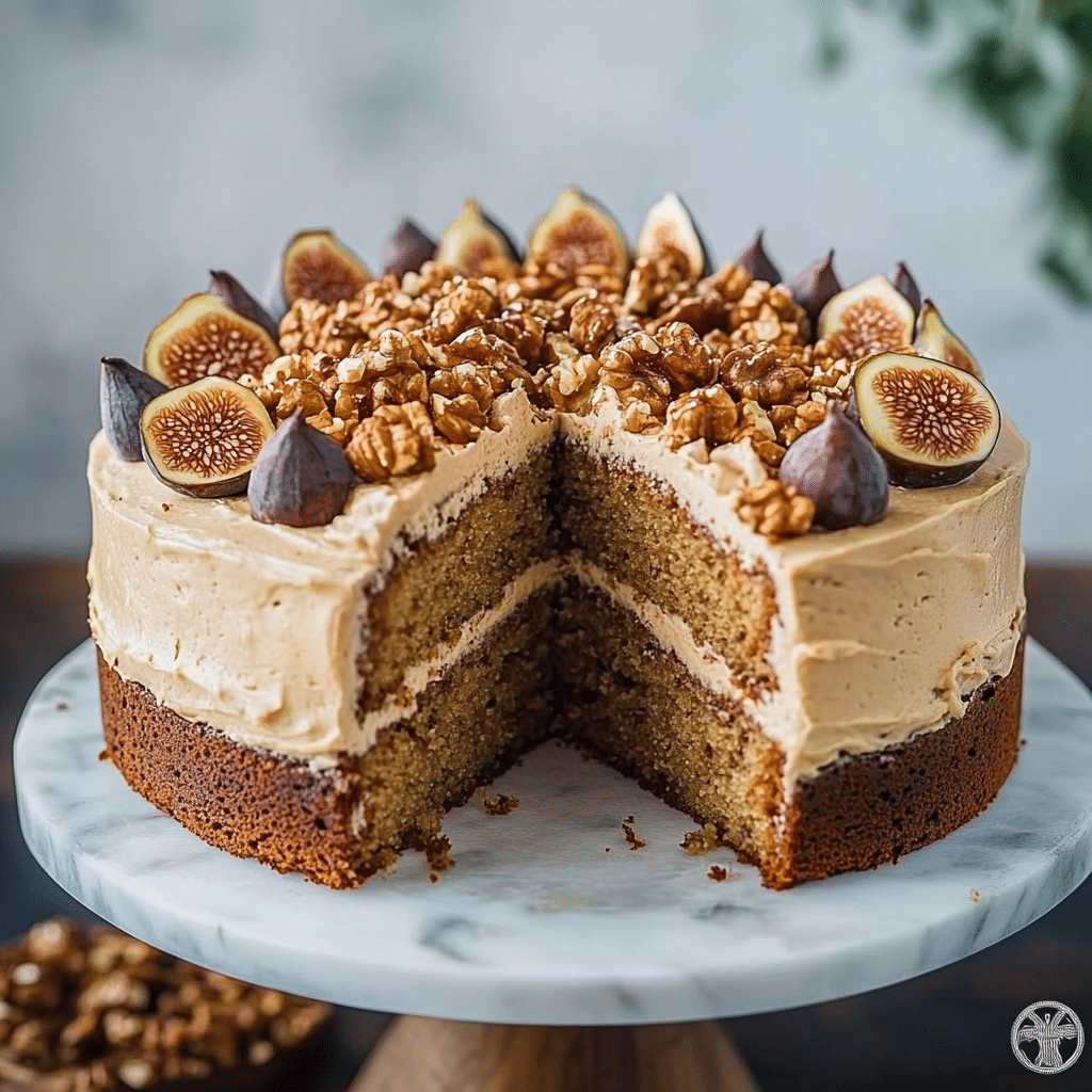 Rich and Fragrant Spiced Hazelnut Fig Cake for Fall Baking - bellieskitchen