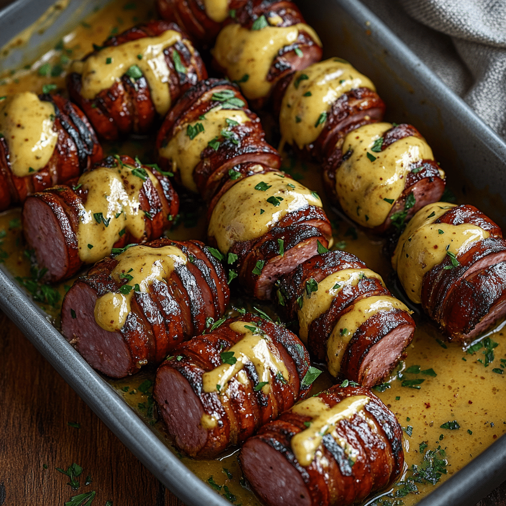 Crowd-Pleasing Mustard Hasselback Kielbasa Bites for Game Day ...