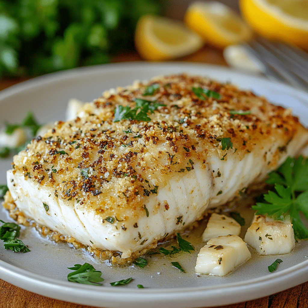 Crispy Garlic Parmesan Crusted Halibut You’ll Make Again and Again ...