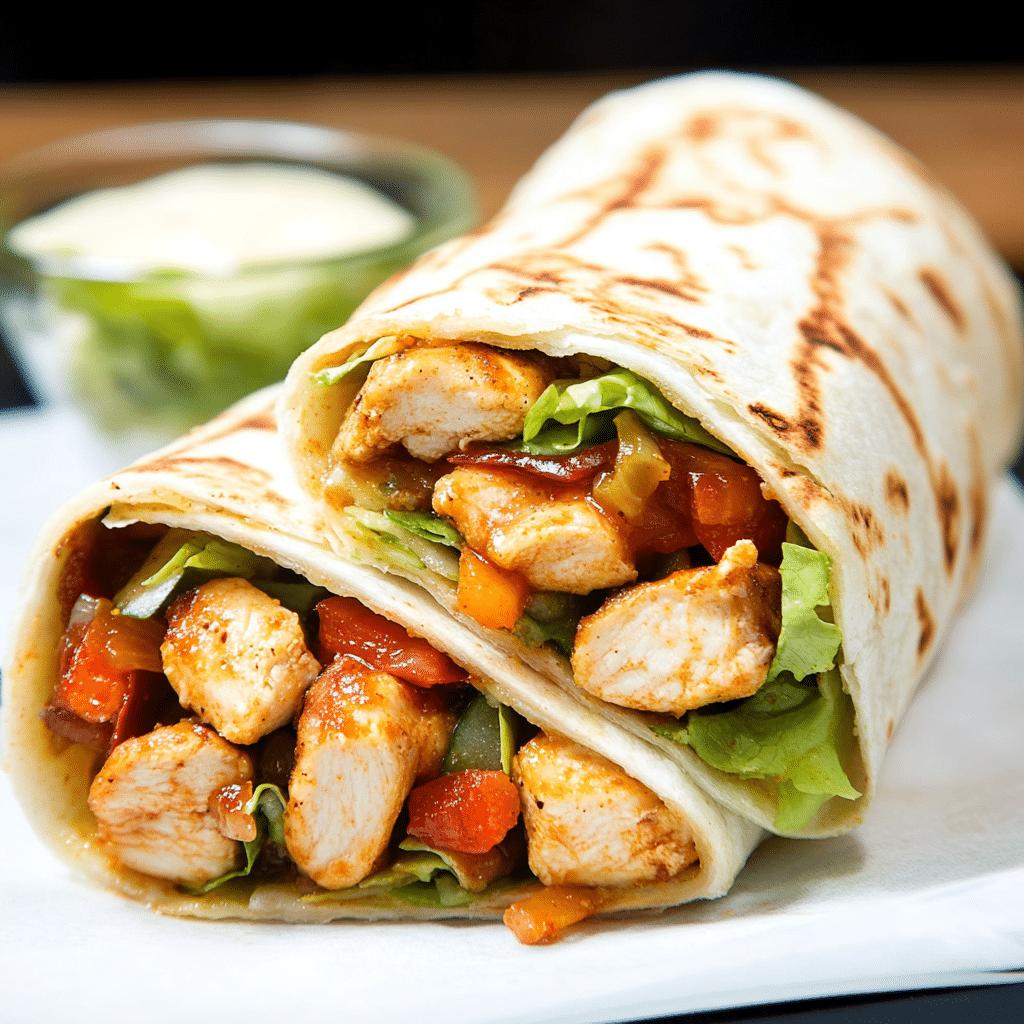 Quick, Fresh, and Flavorful Sweet Chilli Chicken Wrap - bellieskitchen