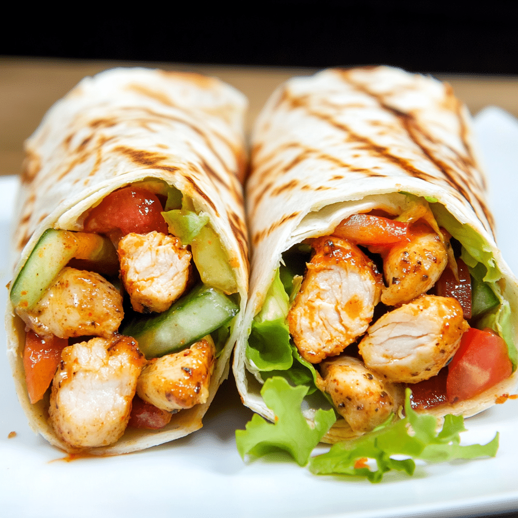 Quick, Fresh, and Flavorful Sweet Chilli Chicken Wrap - bellieskitchen