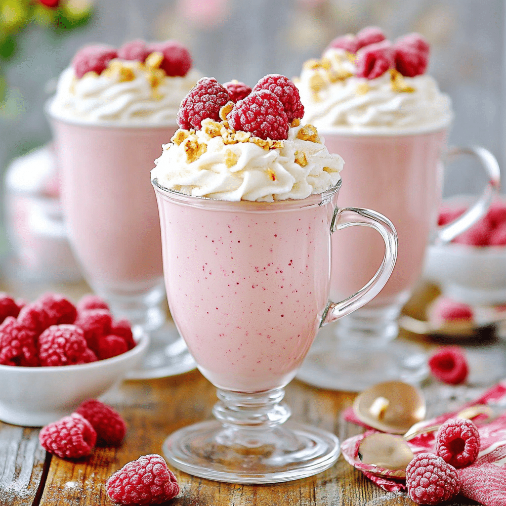 Luxurious Raspberry Hot Chocolate for Cozy Holiday - bellieskitchen