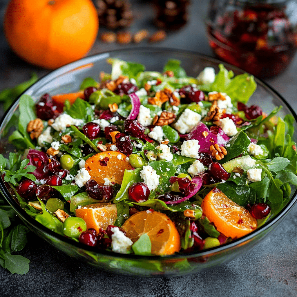 Festive Christmas Salad Recipe with Oranges, Pomegranate & Feta ...