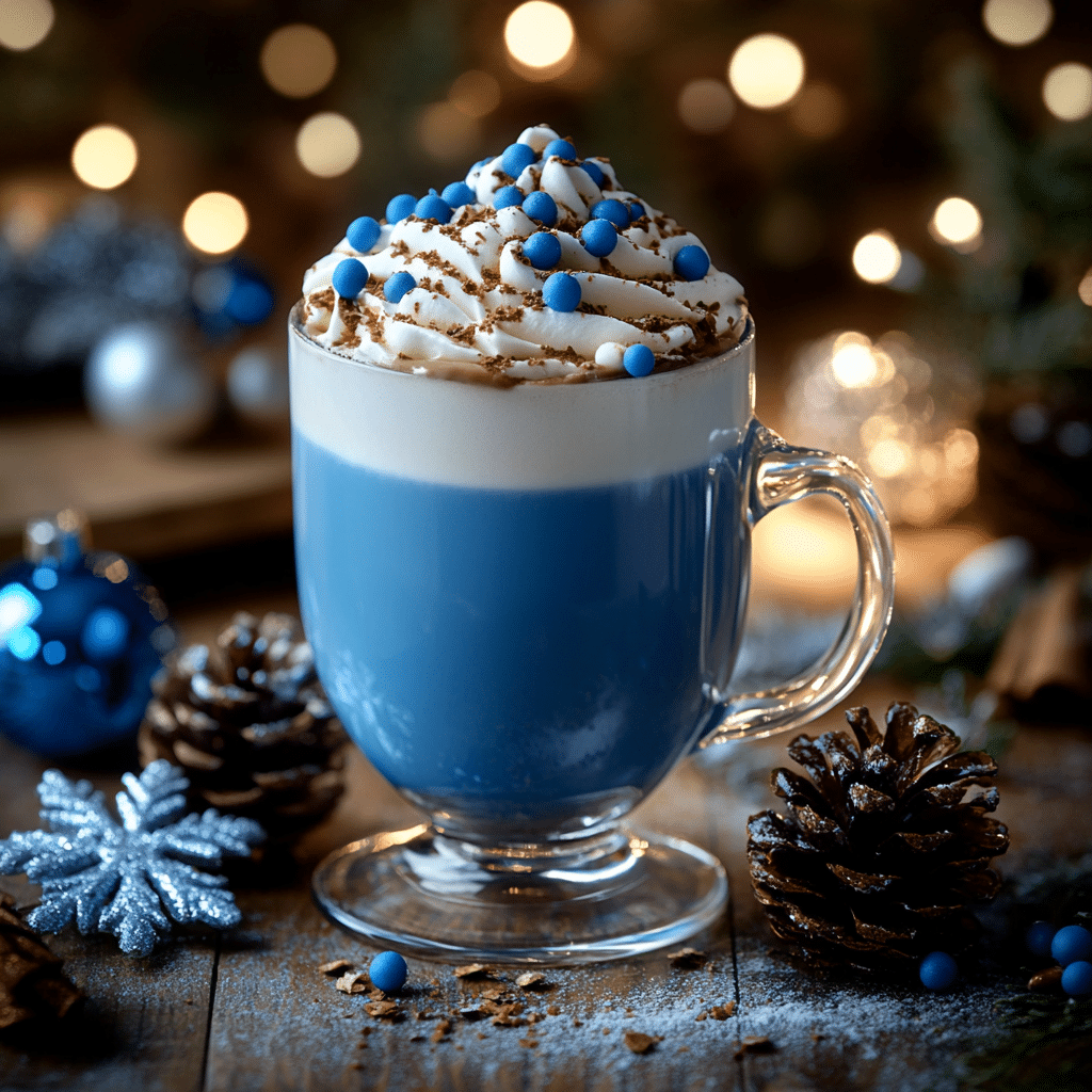 Festive Frostbite Blue Christmas Cocoa - bellieskitchen