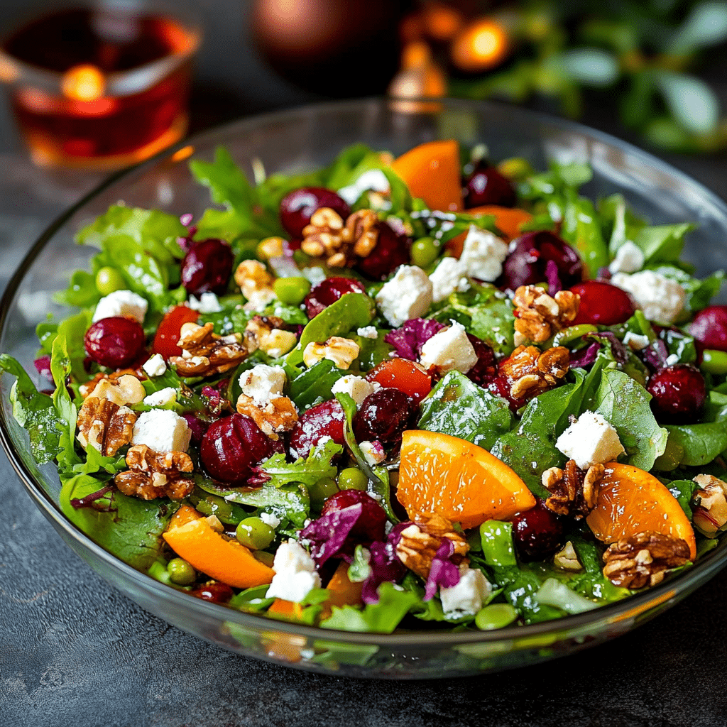 Festive Christmas Salad Recipe with Oranges, Pomegranate & Feta ...