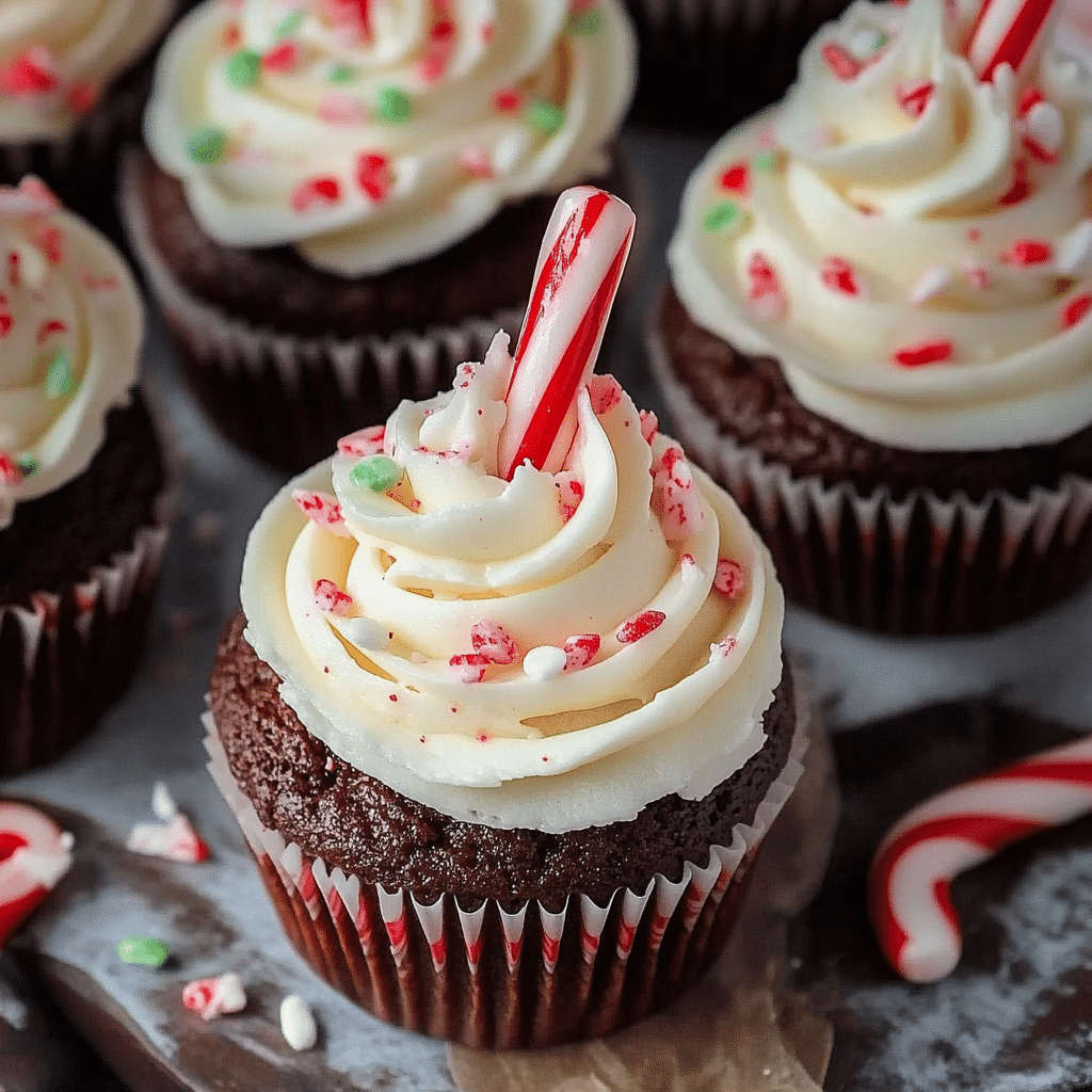 Irresistibly Delicious Candy Cane Cupcakes for Sweet Holidays ...