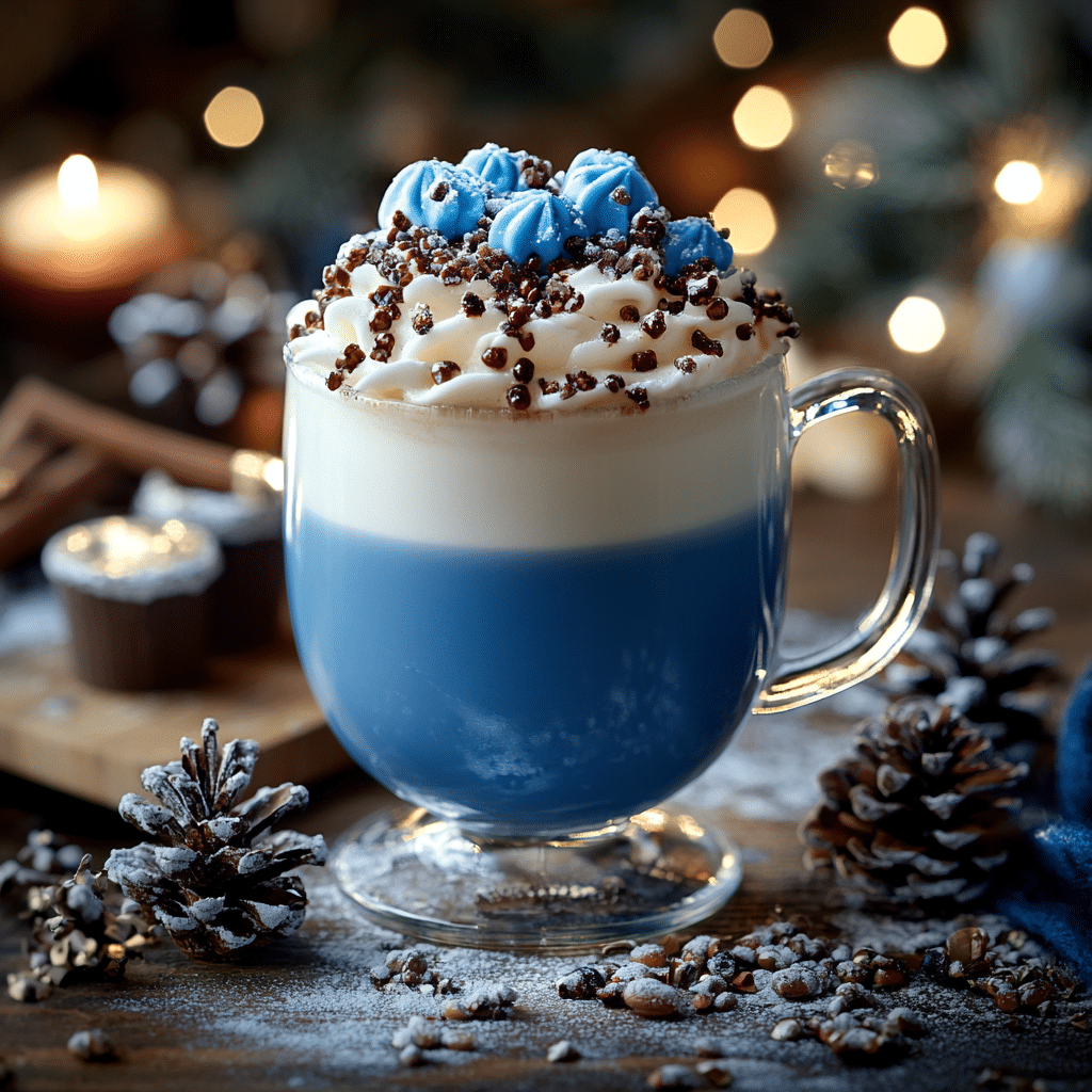 Festive Frostbite Blue Christmas Cocoa - bellieskitchen