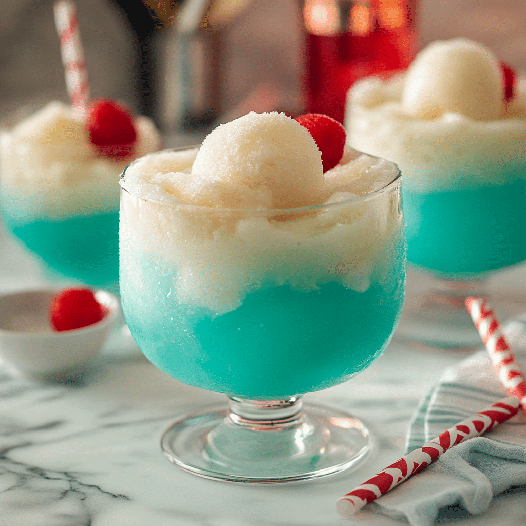 The Perfect, Dreamy Frozen Snowball Punch - bellieskitchen