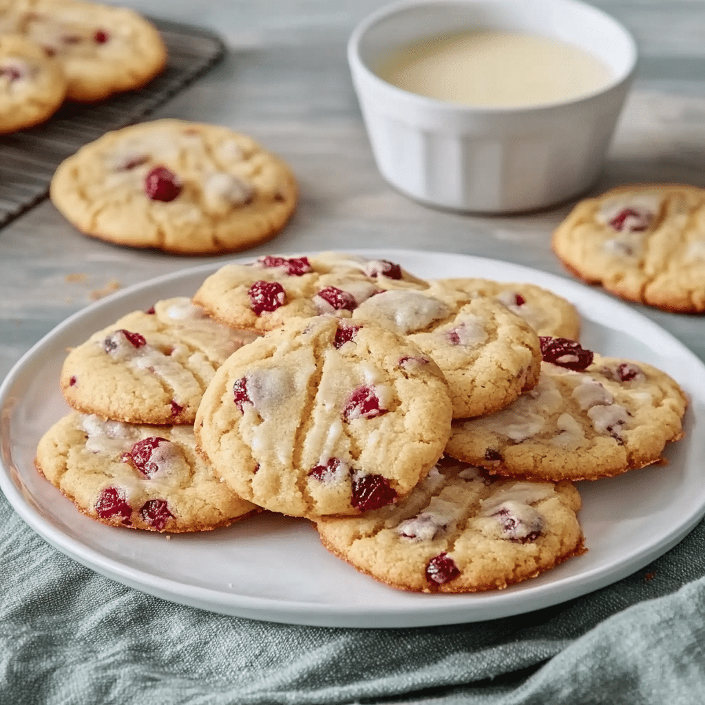 Soft & Zesty Cranberry Orange Cookies for the Holidays - bellieskitchen