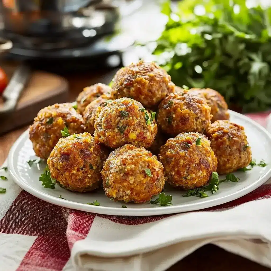 Bisquick Sausage Balls Crispy Easy Party Appetizer Recipe