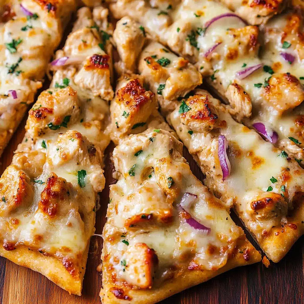 Delicious Chicken Alfredo Flatbread Easy Weeknight Dinner
