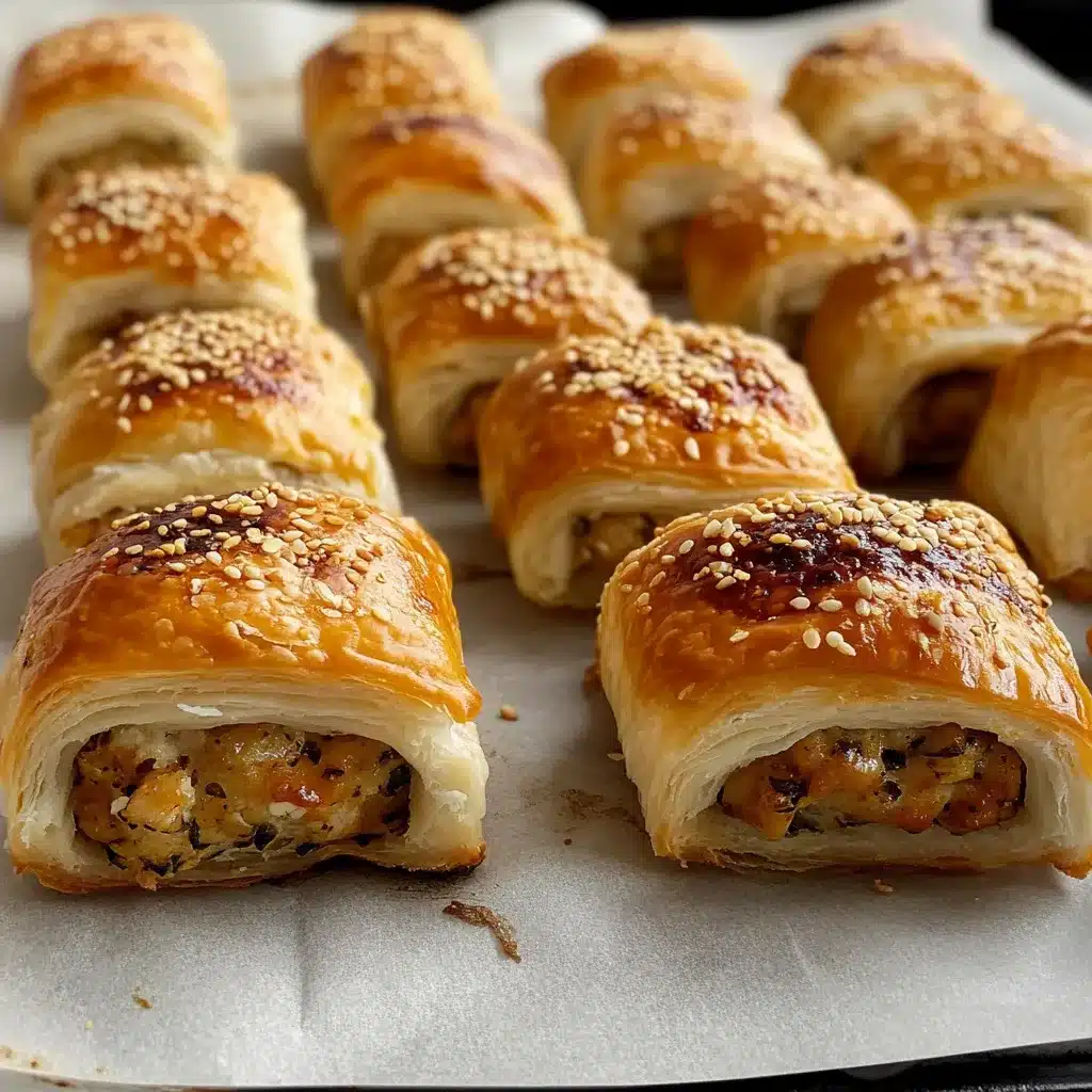 Delicious Chicken Sausage Rolls Perfect Party Snack for All