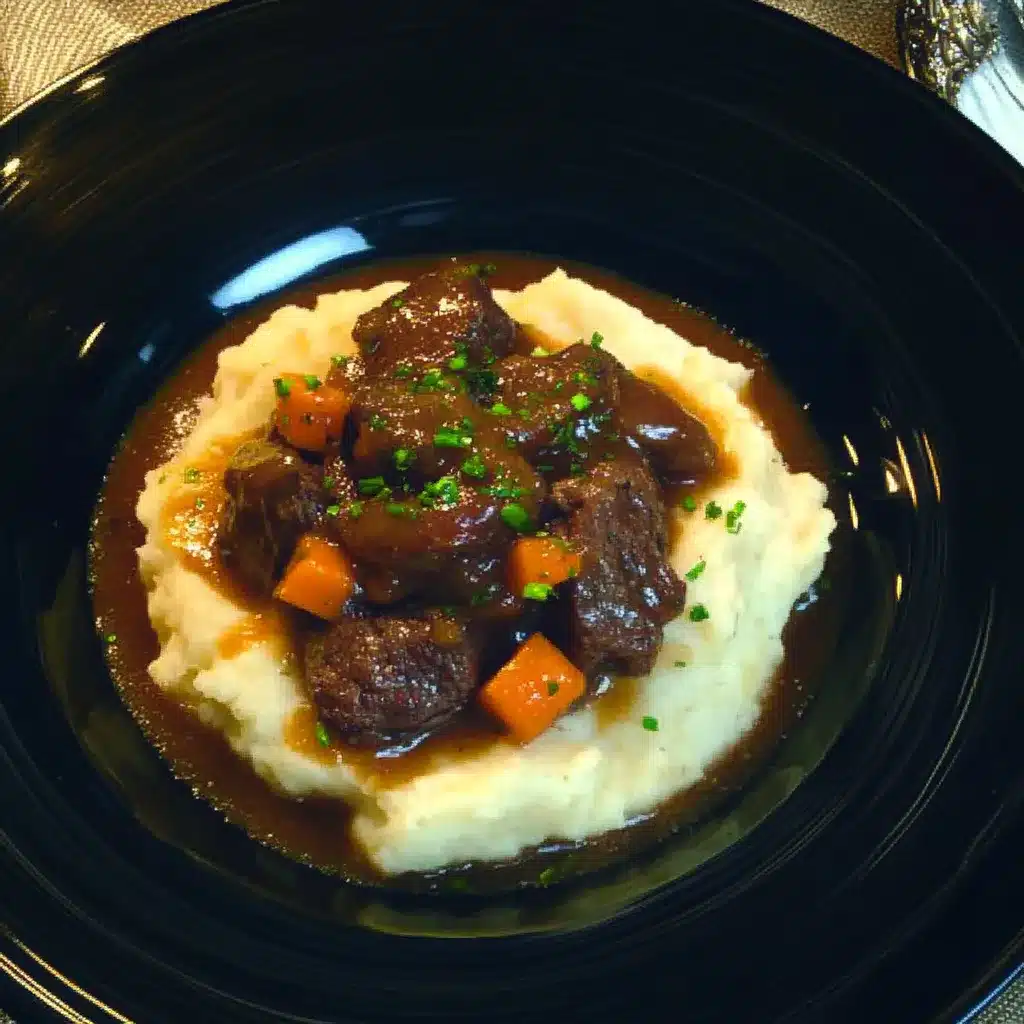 Cider Beef with Cheddar Smashed Potatoes Cozy Weeknight