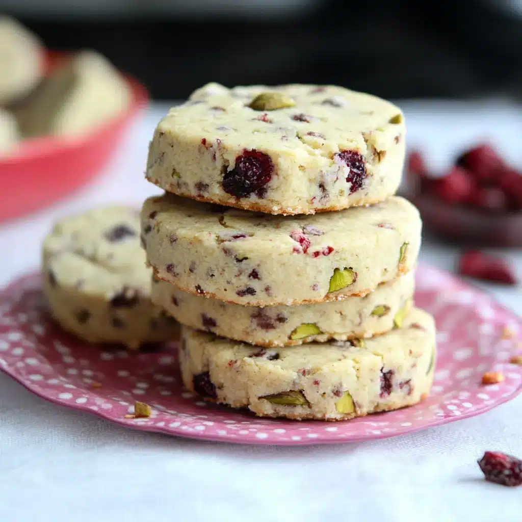 Cranberry Pistachio Shortbread Festive Crunchy Treats Now